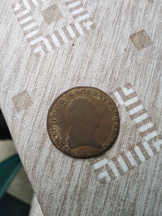 bakreni novčić iz 1800 te god