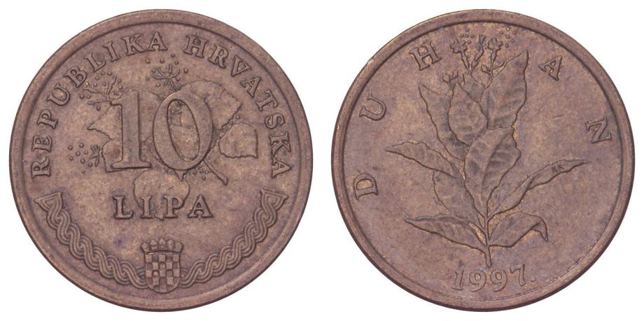 CROATIA 10 lipa 1997 / Croatian text / VF (Ref.br. K-002.805)