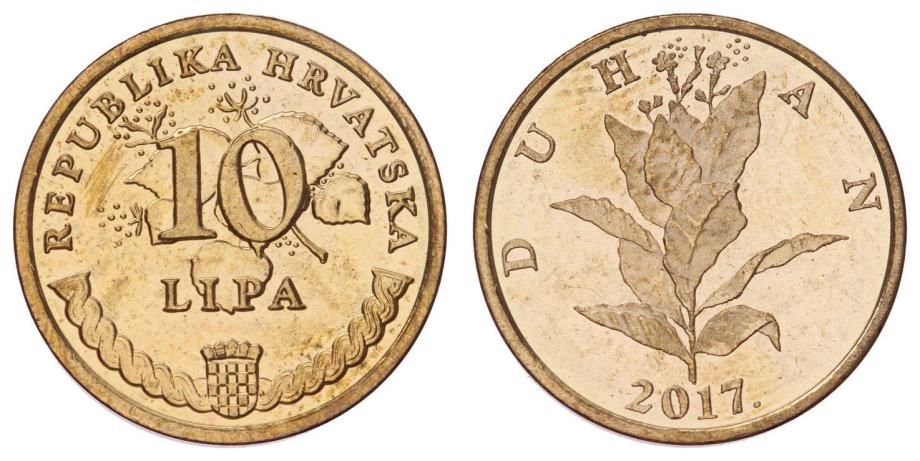 CROATIA 10 lipa 2017 / Croatian text / UNC- (Ref.br. K-004.566)