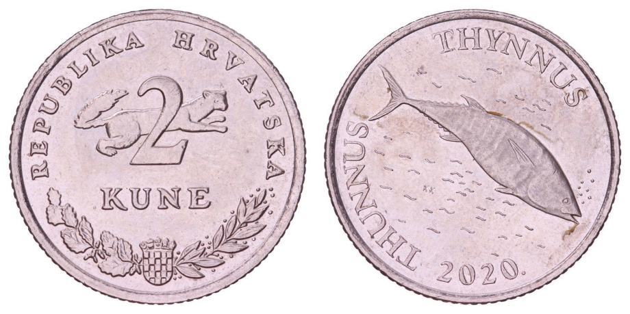 CROATIA 2 kune 2020 / Latin text / XF+ (Ref.br. K-004.840)