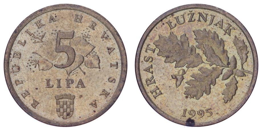 CROATIA 5 lipa 1995 / Croatian text / XF- (Ref.br. K-005.019)
