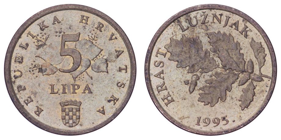 CROATIA 5 lipa 1995 / Croatian text / XF (Ref.br. K-005.381)