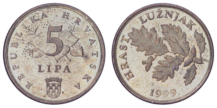 CROATIA 5 lipa 1999 / Croatian text / XF (Ref.br. K-005.374)