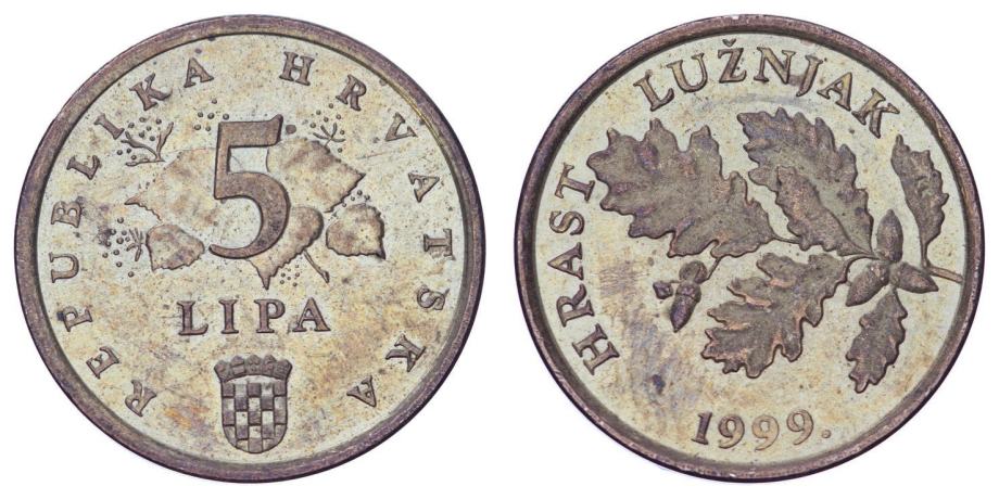 CROATIA 5 lipa 1999 / Croatian text / XF- (Ref.br. K-005.386)