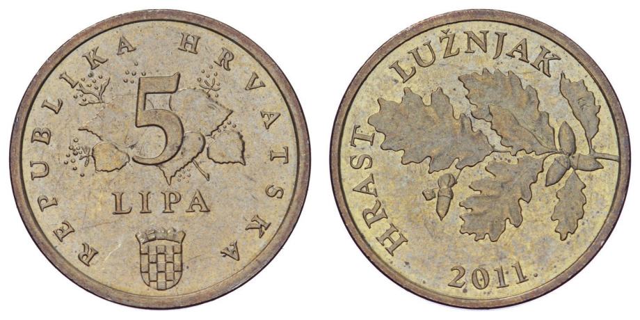 CROATIA 5 lipa 2011 / Croatian text / XF+ (Ref.br. K-004.930)