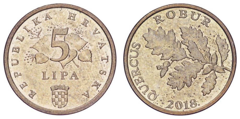 CROATIA 5 lipa 2018 / Latin text / XF (Ref.br. K-004.005)
