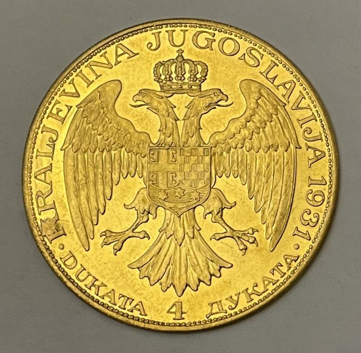 Dukat veliki 1931. – ALEKSANDAR I. / MARIJA JUGOSLAVIJA (ptica)
