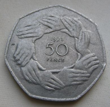 GREAT BRITAIN 50 PENCE 1973