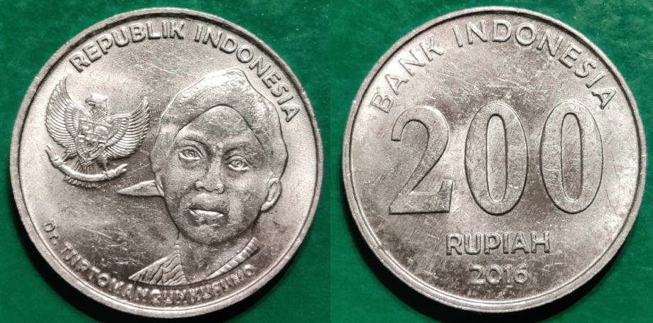 Indonesia 200 rupiah, 2016