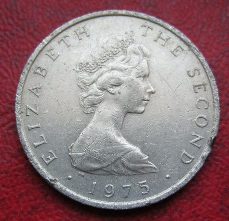 ISLE OF MAN 10 NEW PENCE 1975