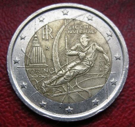 Italy 2 Euro Torino Olympics 2006