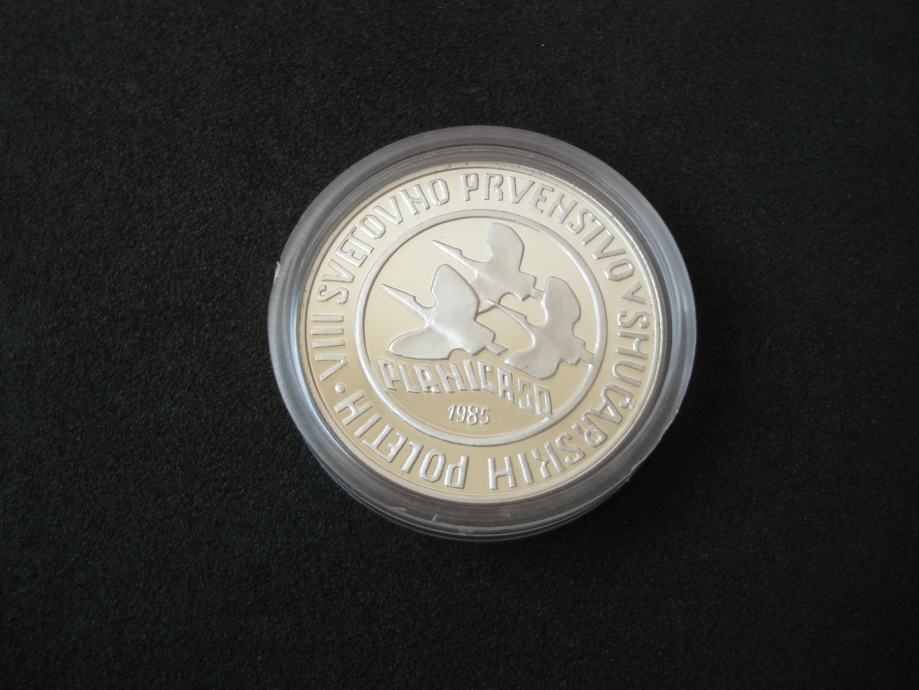 Jugoslavija, 500 Dinara, 1985, srebro, Planica - ptice