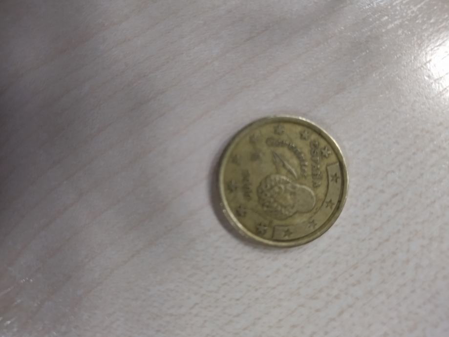 Kovanica 0.50 centi iz 2000.