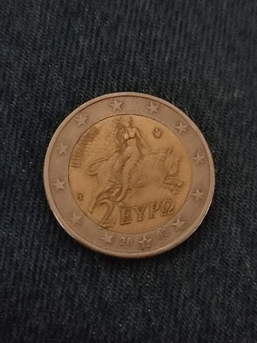 KOVANICA 2 EURO 2002 GRČKA