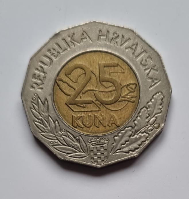 Kovanica 25 kuna Hrvatsko Podunavlje