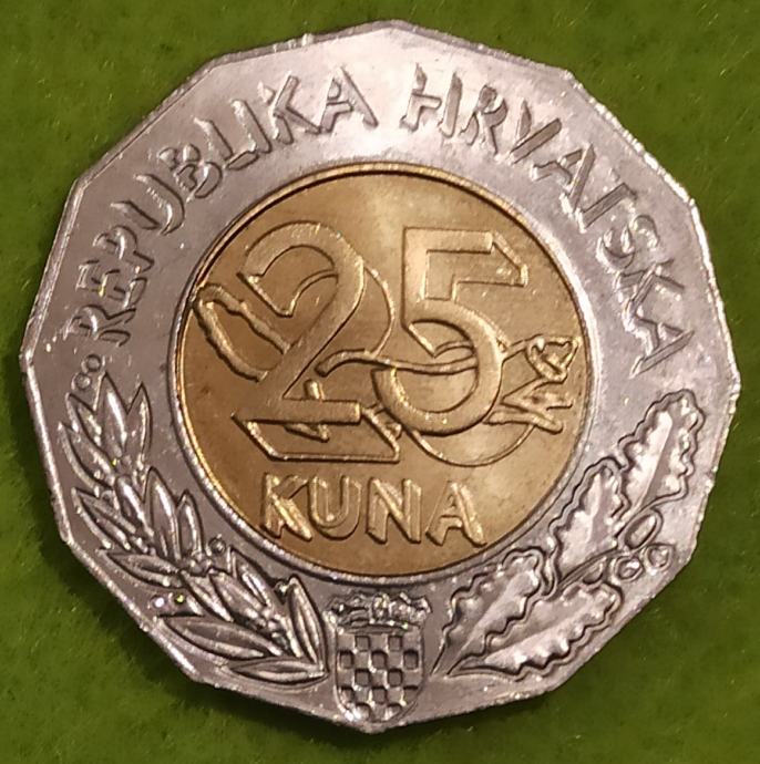 Kovanica 25 kuna Katedrala UNC