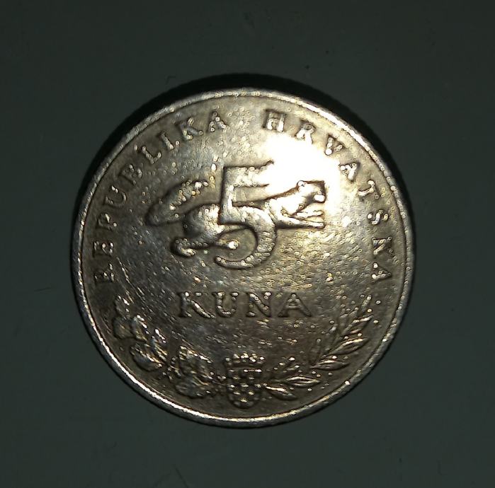 kovanica 5 kuna iz 2006