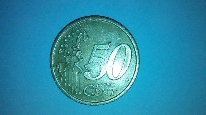 Kovanica 50 centi - 2002. godina