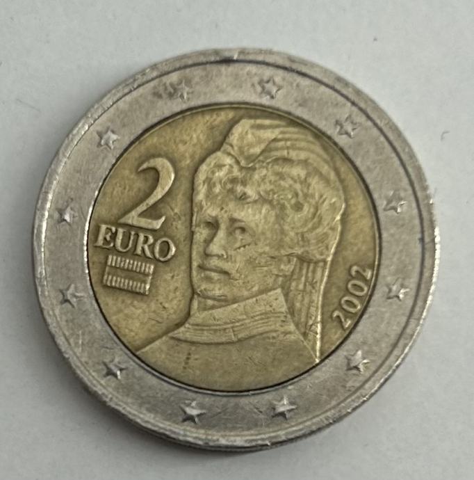Kovanica Euro 2002 Austrija.