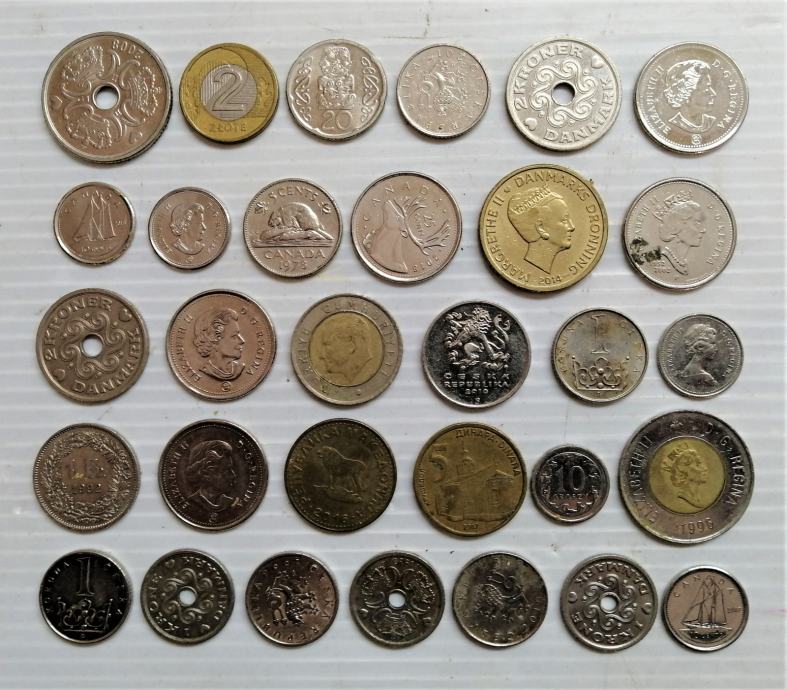 lot / kovanice Mađarske, Poljske, Danske, Kanadske, Češke ...