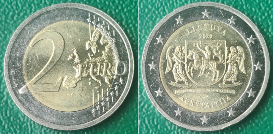 Lithuania 2 euro, 2020 Lithuanian Ethnographic Regions - Aukštaitija