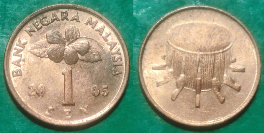 Malaysia 1 sen, 2005