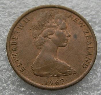 NEW ZEALAND 1 CENT 1967
