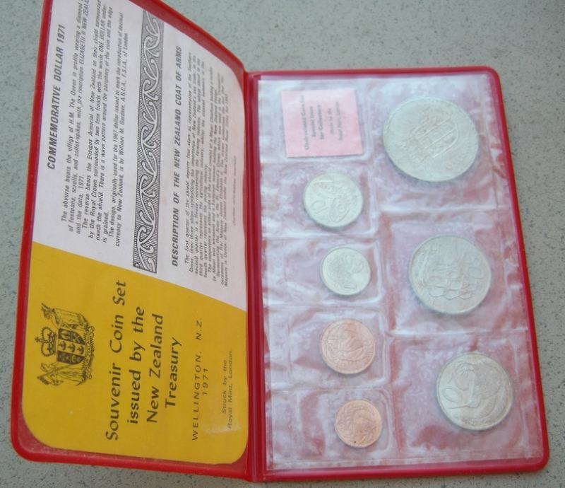 NEW ZEALAND 1971 Coin set