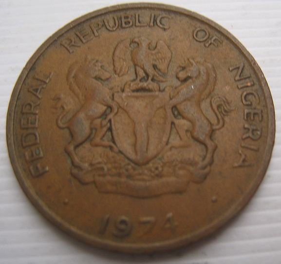 NIGERIA 1 KOBO 1974