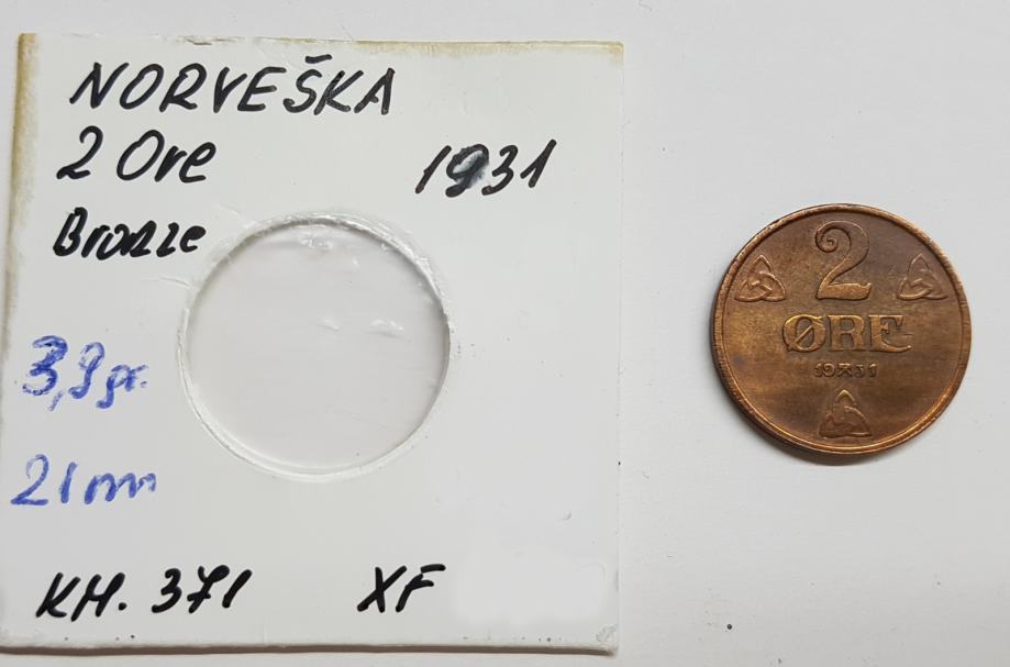 NORVEŠKA 2 ORE 1931