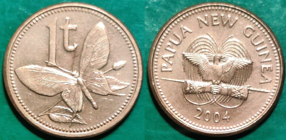 Papua New Guinea 1 toea, 2004 UNC