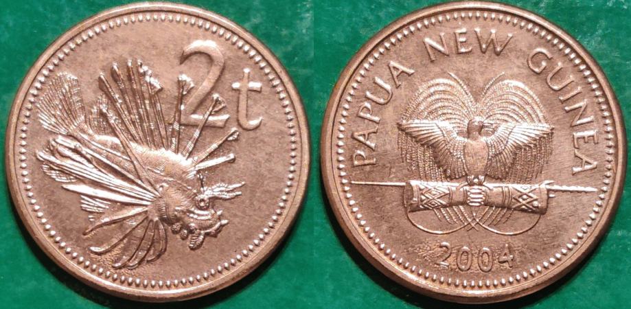 Papua New Guinea 2 toea, 2004 UNC