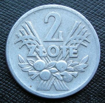 POLAND 2 ZLOTE 1958