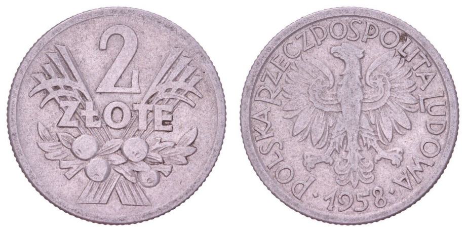 POLAND 2 zlote 1958 VF (Ref.br. K-002.609)