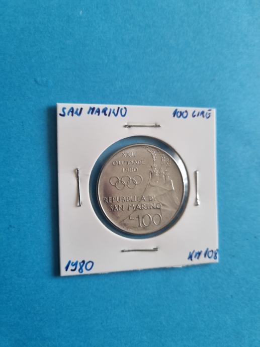 San Marino 100 Lire 1980 UNC