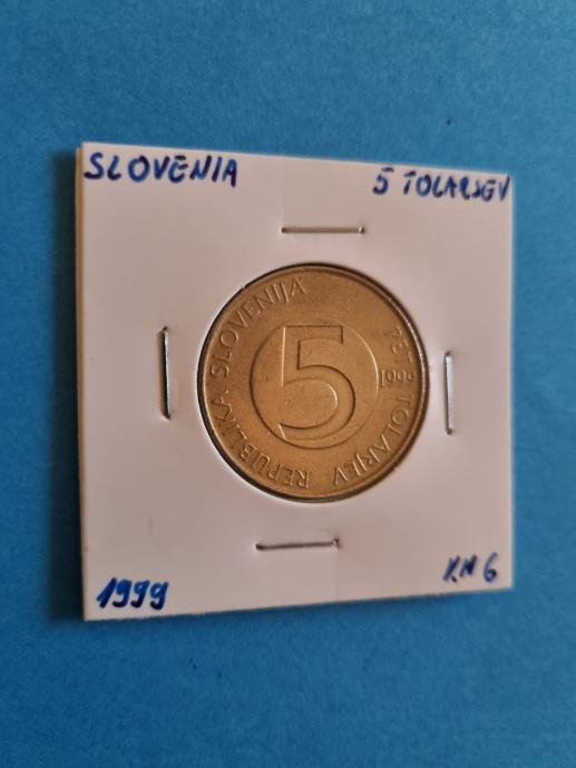 Slovenia 5 Tolarjev 1999