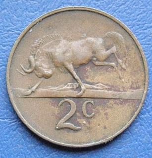 SOUTH AFRICA 2 CENTS 1965