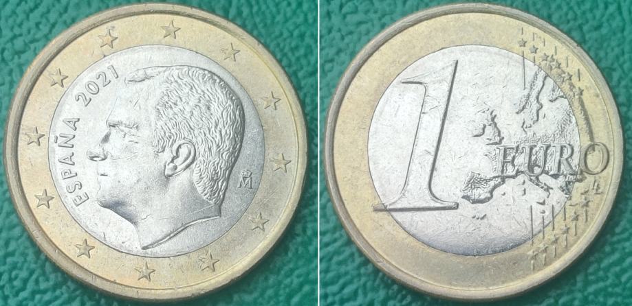 Spain 1 euro, 2021
