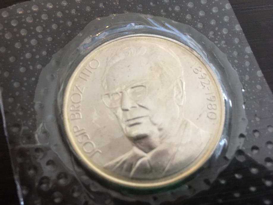 Srebrnjak Josip Broz Tito, 1000 dinara 1980