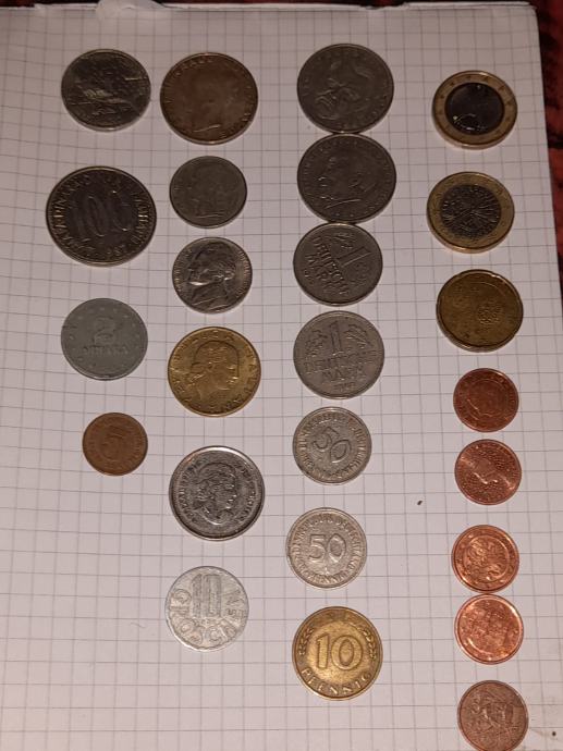 Stare kovanice cijena za sve 100 eura