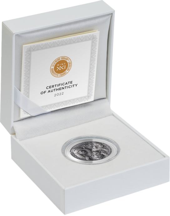 TRI MUDRA MAJMUNA srebrni novčić od 1 oz 2022