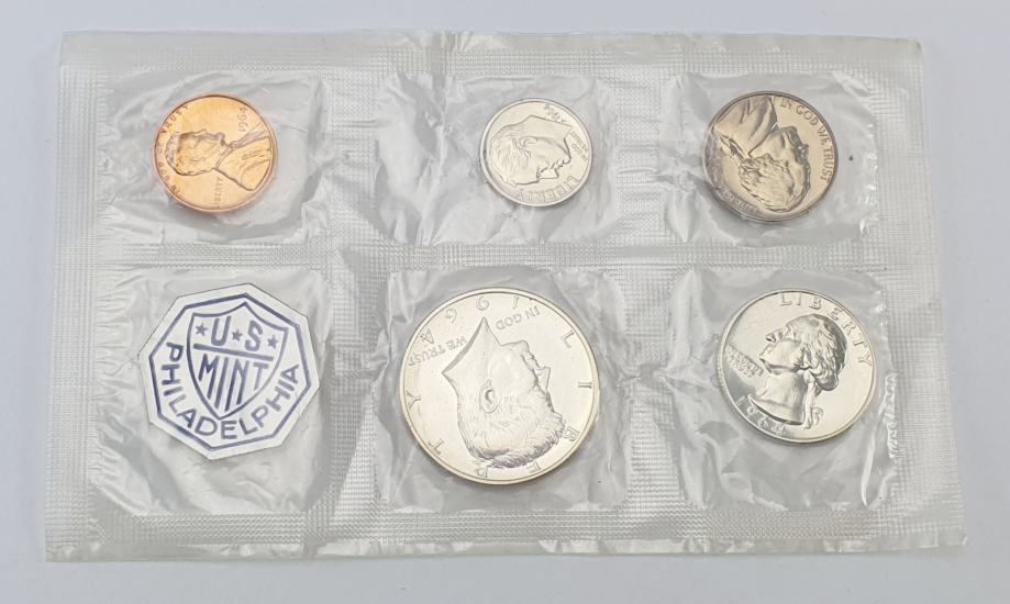 UNITED STATES OF AMERICA 1964 Philadelphia Mint Set / including Silver