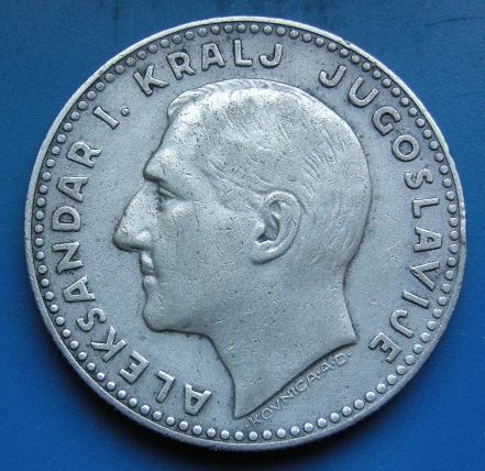 YUGOSLAVIA 20 DINARA 1931 Silver