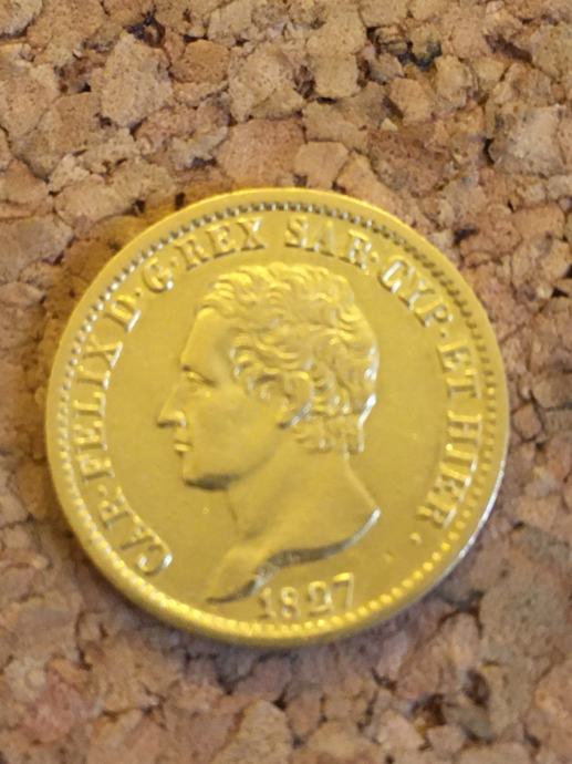 Zlatnik 20 lira Felice 1827