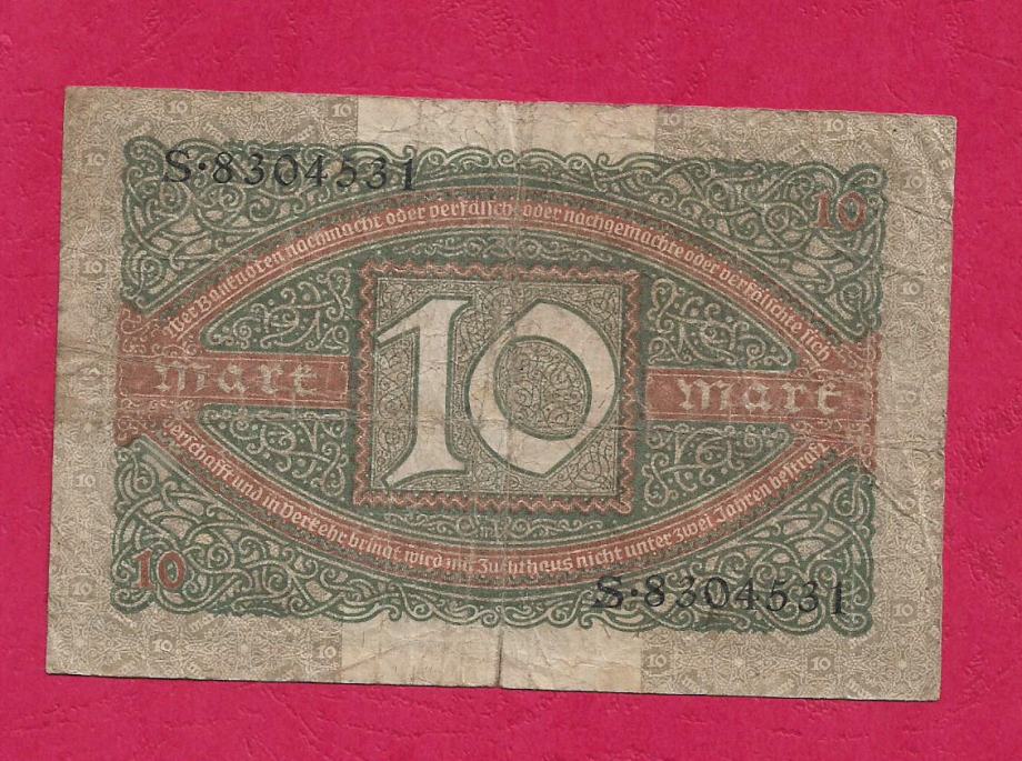10 deutsche mark 1920