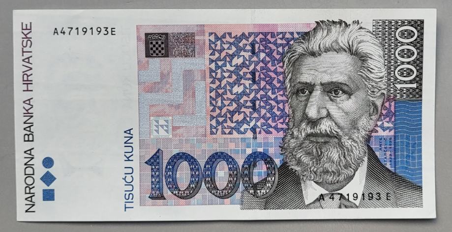 1000 kuna 1993 godina
