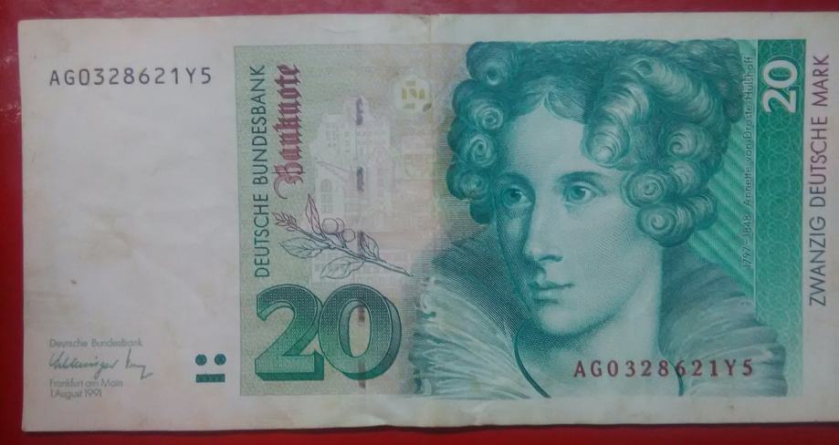20 njemačkih maraka-1991.
