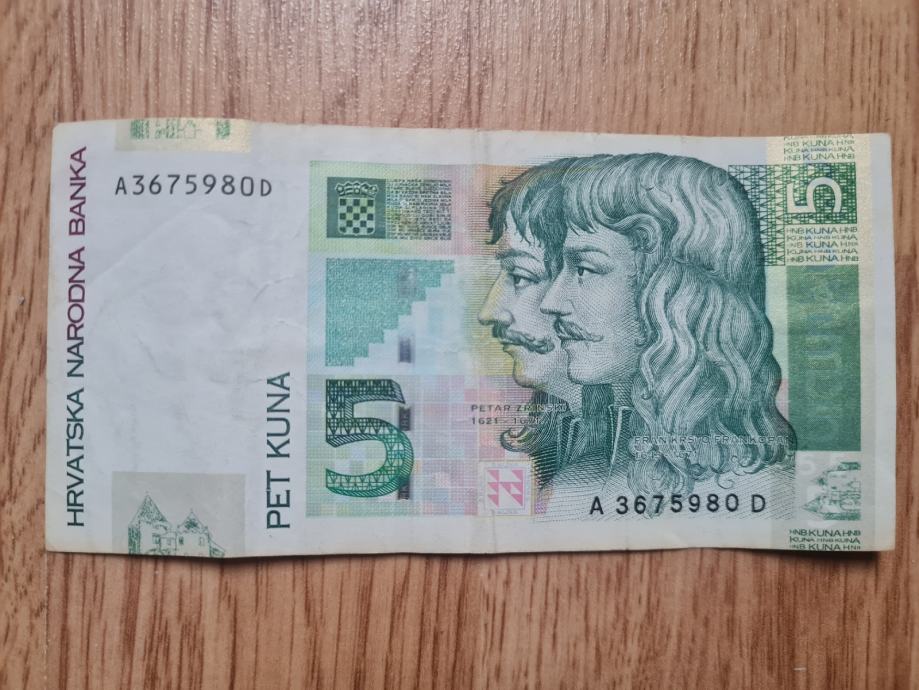 5 Kuna 2001 Hrvatska