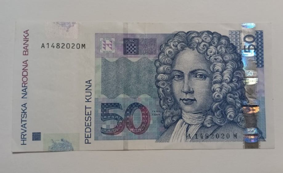 50 kuna 2002. godina, XF+-