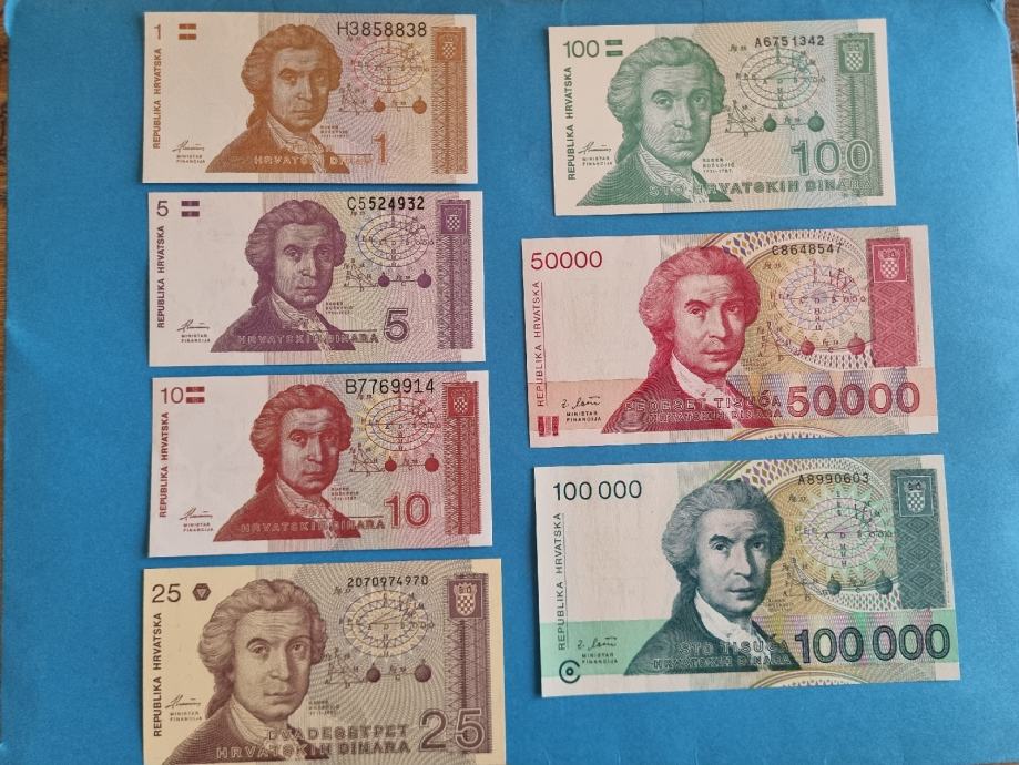 Hrvatski Dinari Lot UNC